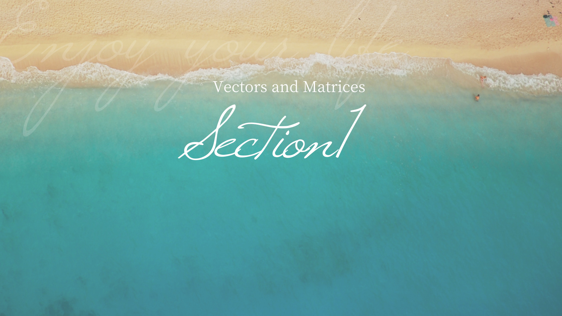 Vectors And Matrices